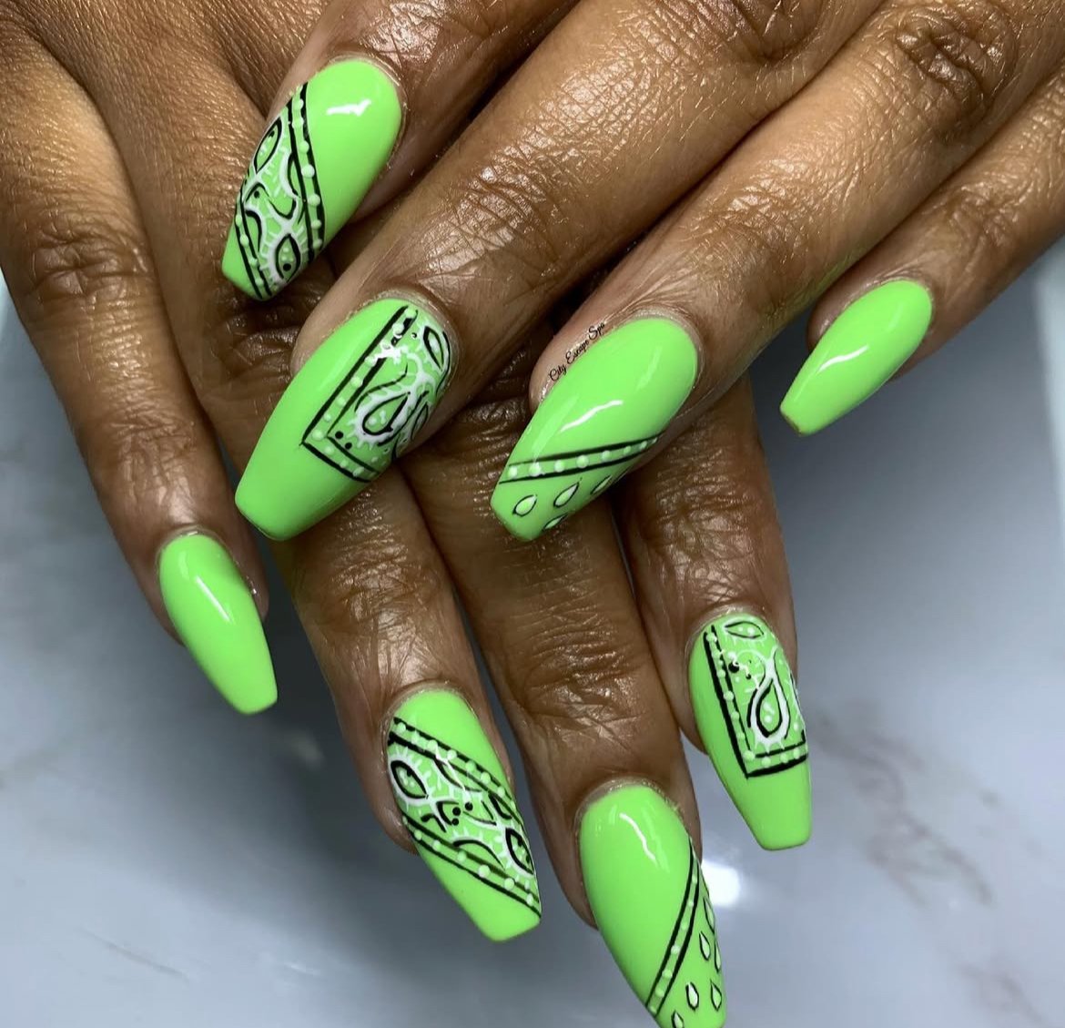 Lime Green Nail Designs for Black Girls: 10 Bold Ideas That Pop on ...